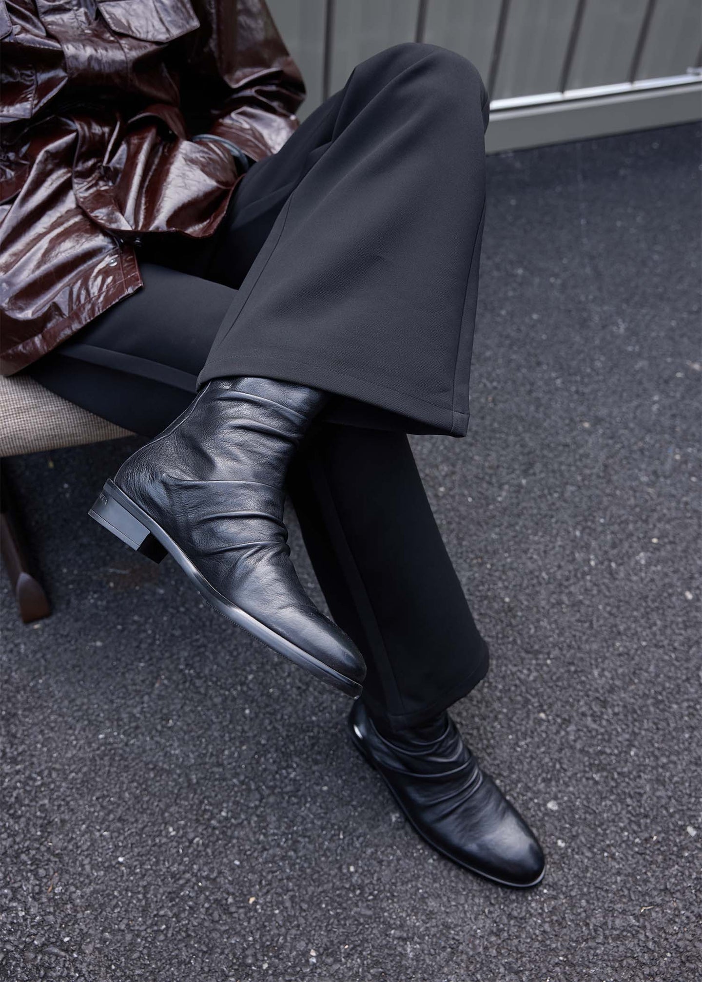 Wrinkle Full-Grain Horsehide Ankle boots – TERRAINCOGNITA